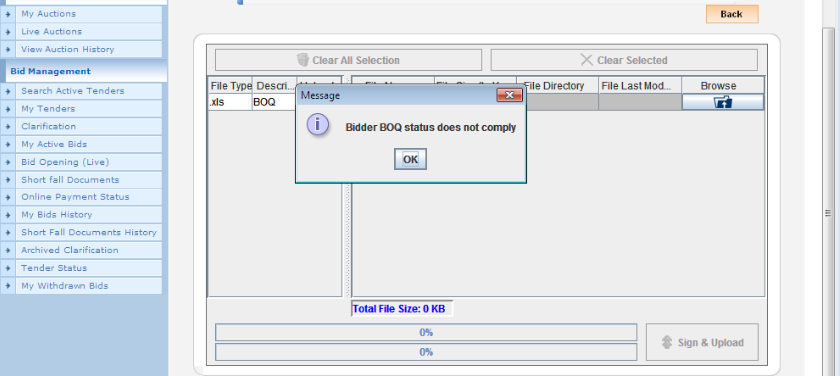Solved- BoQ file is protected/unable to read boq file errors